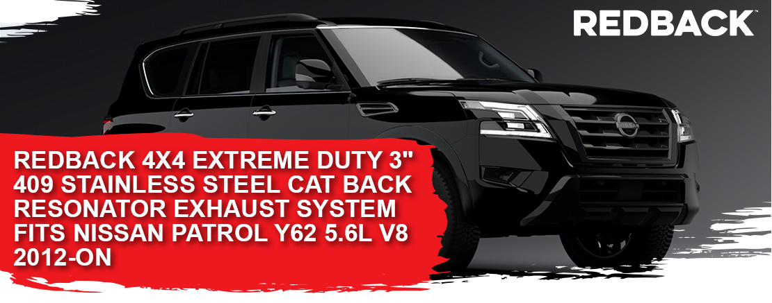 REDBACK 4X4 3" 409 STAINLESS STEEL CAT BACK RESONATOR EXHAUST SYSTEM ...